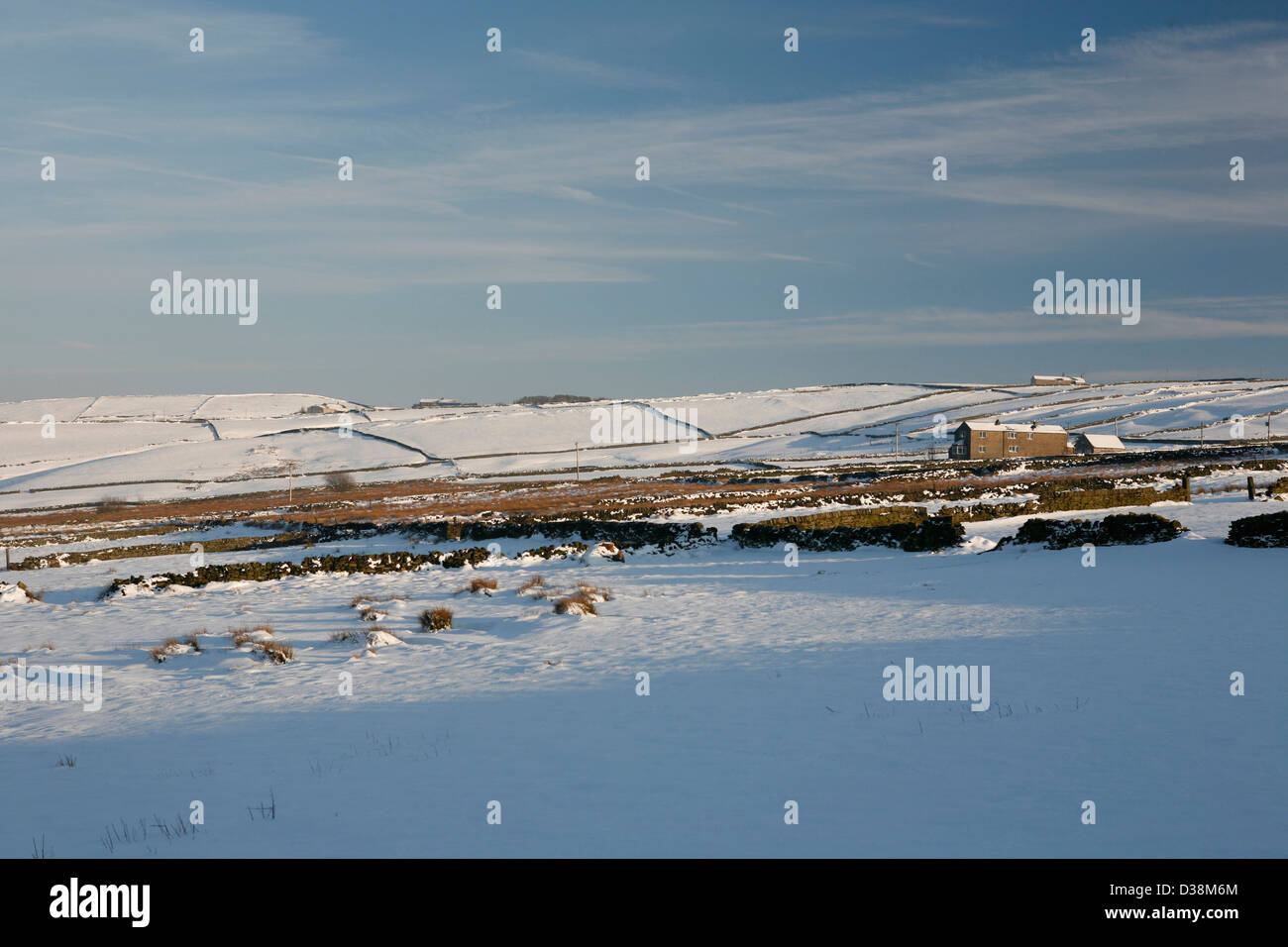 Snow and snow drifts in the Pennines , West Yorkshire near Holmfirth ...