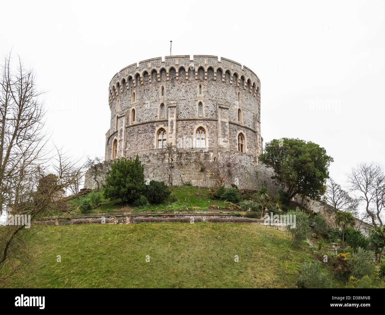 Windsor Castle, Windsor, England - Round Tower Stock Photo - Alamy