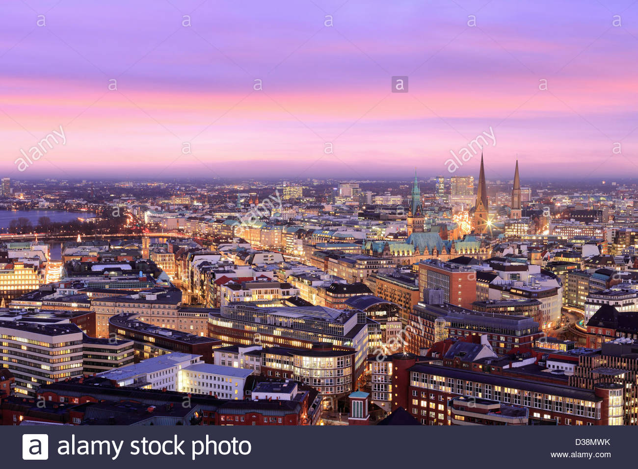Aerial View Of Hamburg Stock Photos & Aerial View Of Hamburg Stock ...