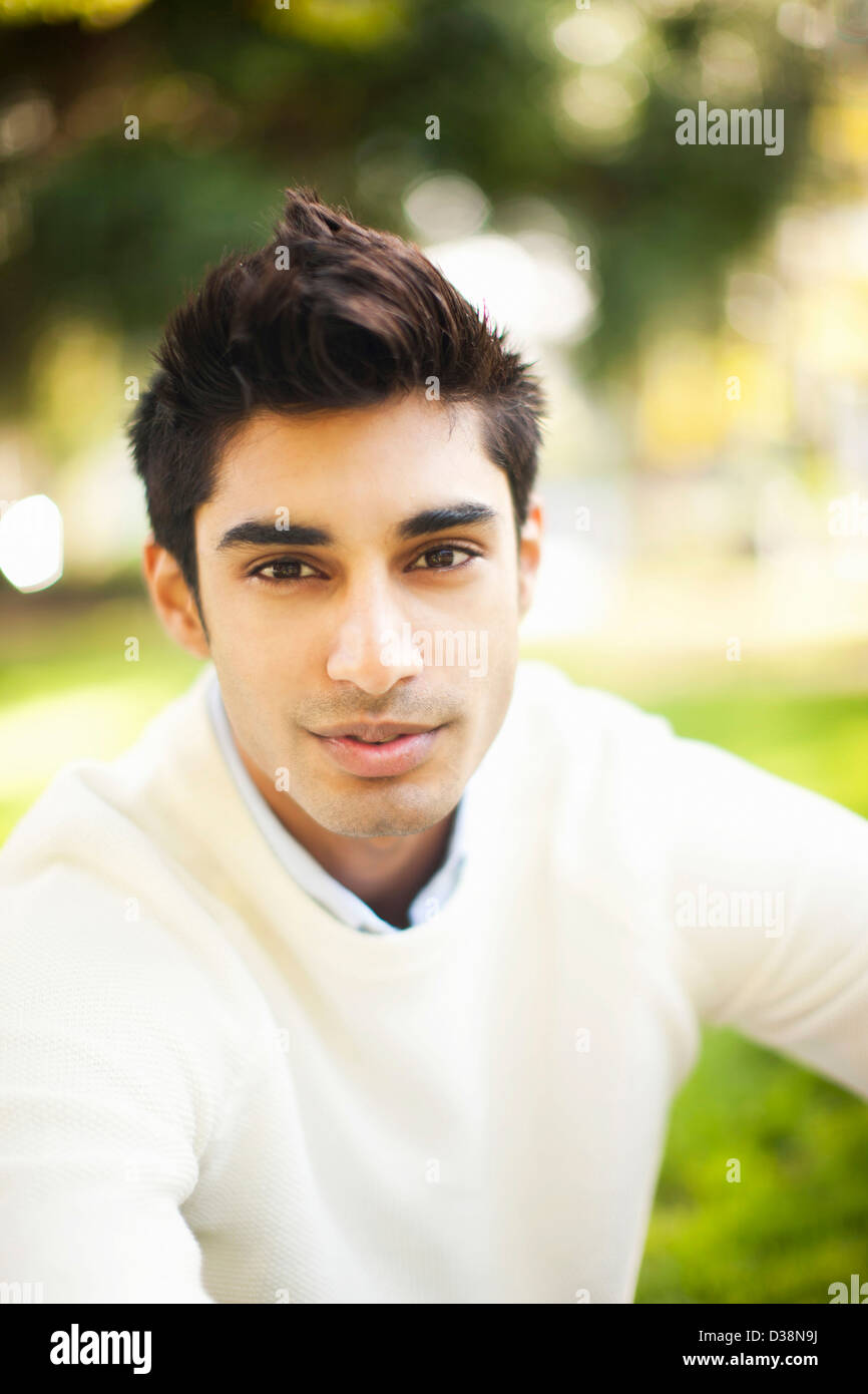 Closeup young mans face black hi-res stock photography and images - Alamy