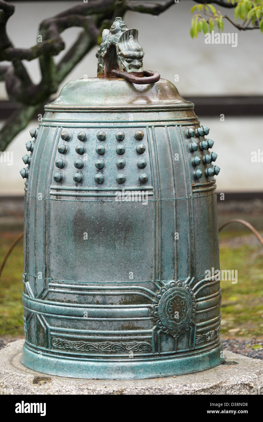 Big Japanese temple bronze bell Stock Photo - Alamy