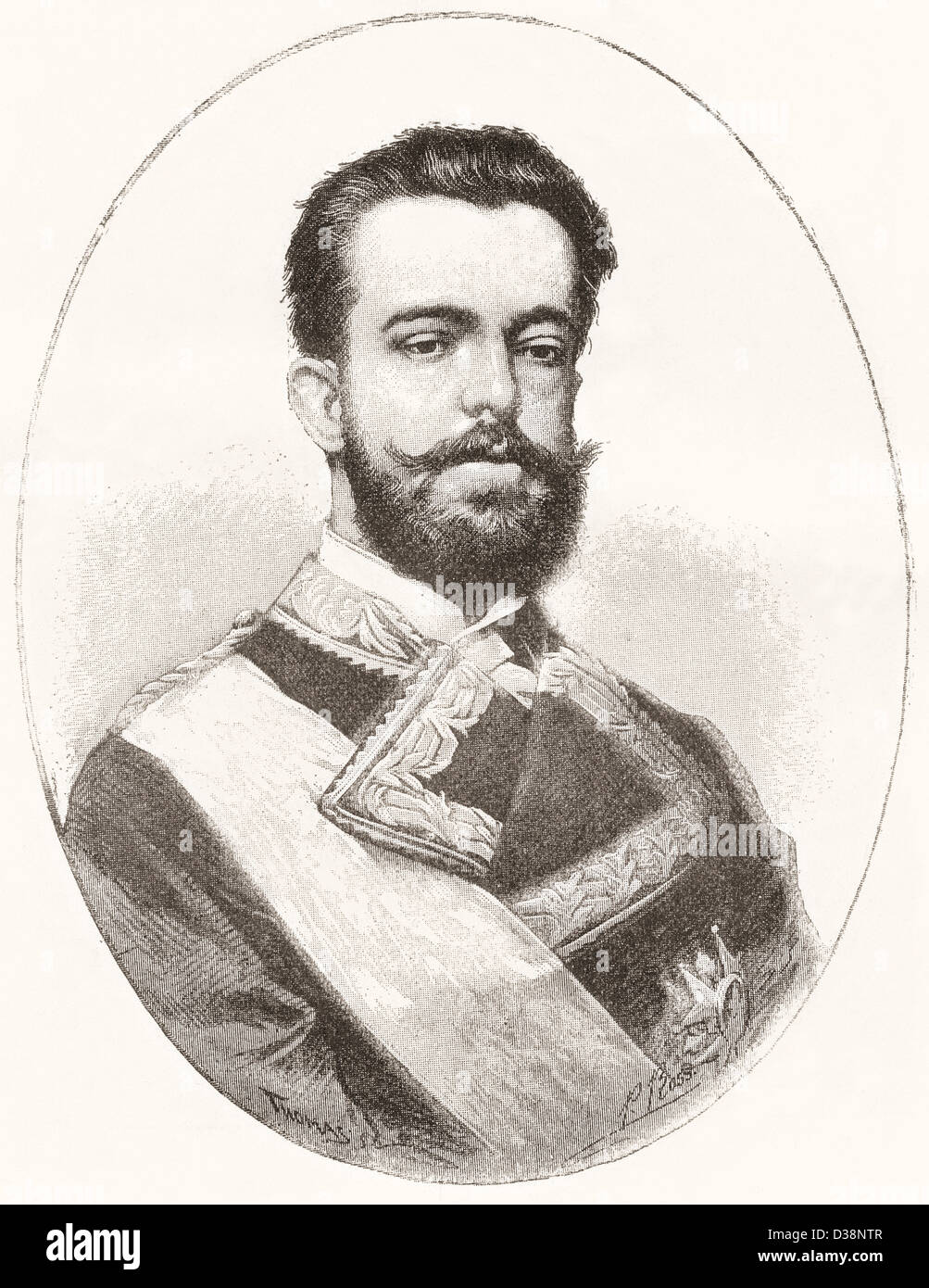 Amadeo I or Amadeus I, 1845 – 1890. King of Spain Stock Photo - Alamy