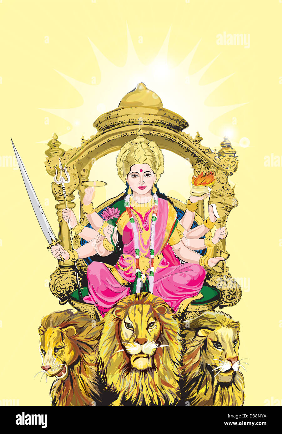 Durga art hi-res stock photography and images - Alamy