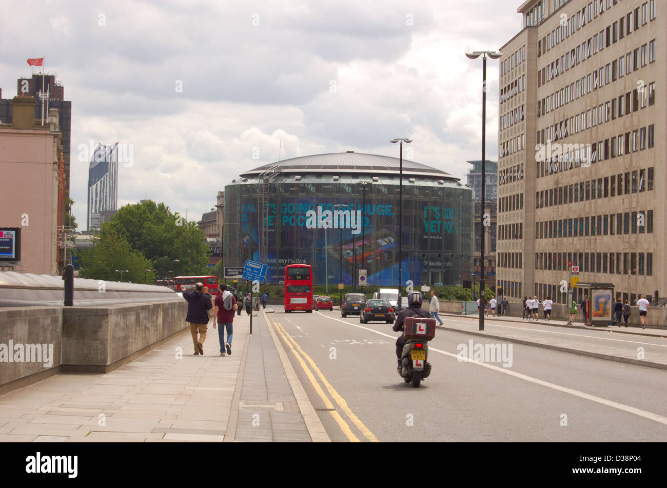 Southern A3 approach to London Bridge Stock Photo - Alamy
