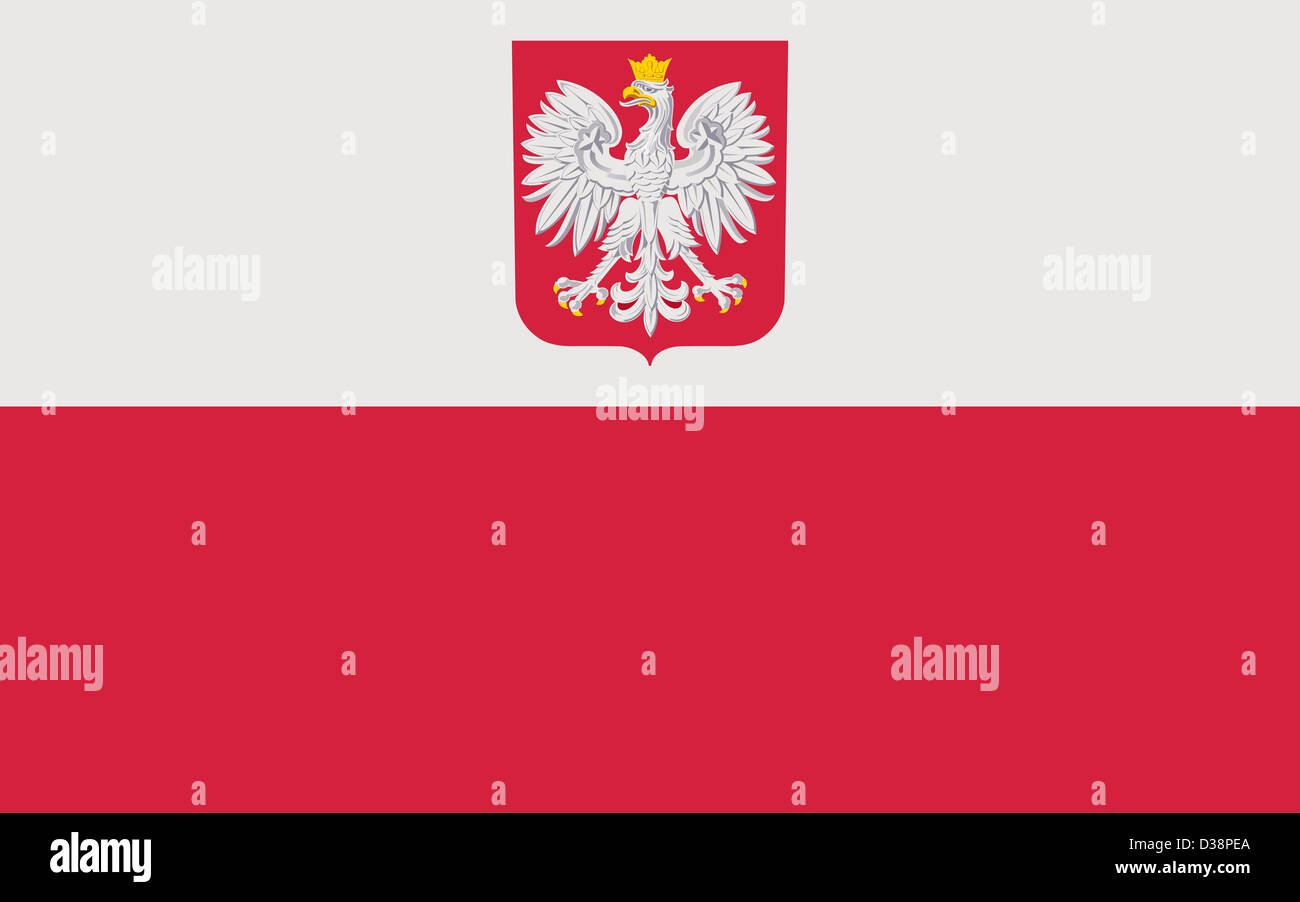 Poland flag eagle hi-res stock photography and images - Alamy