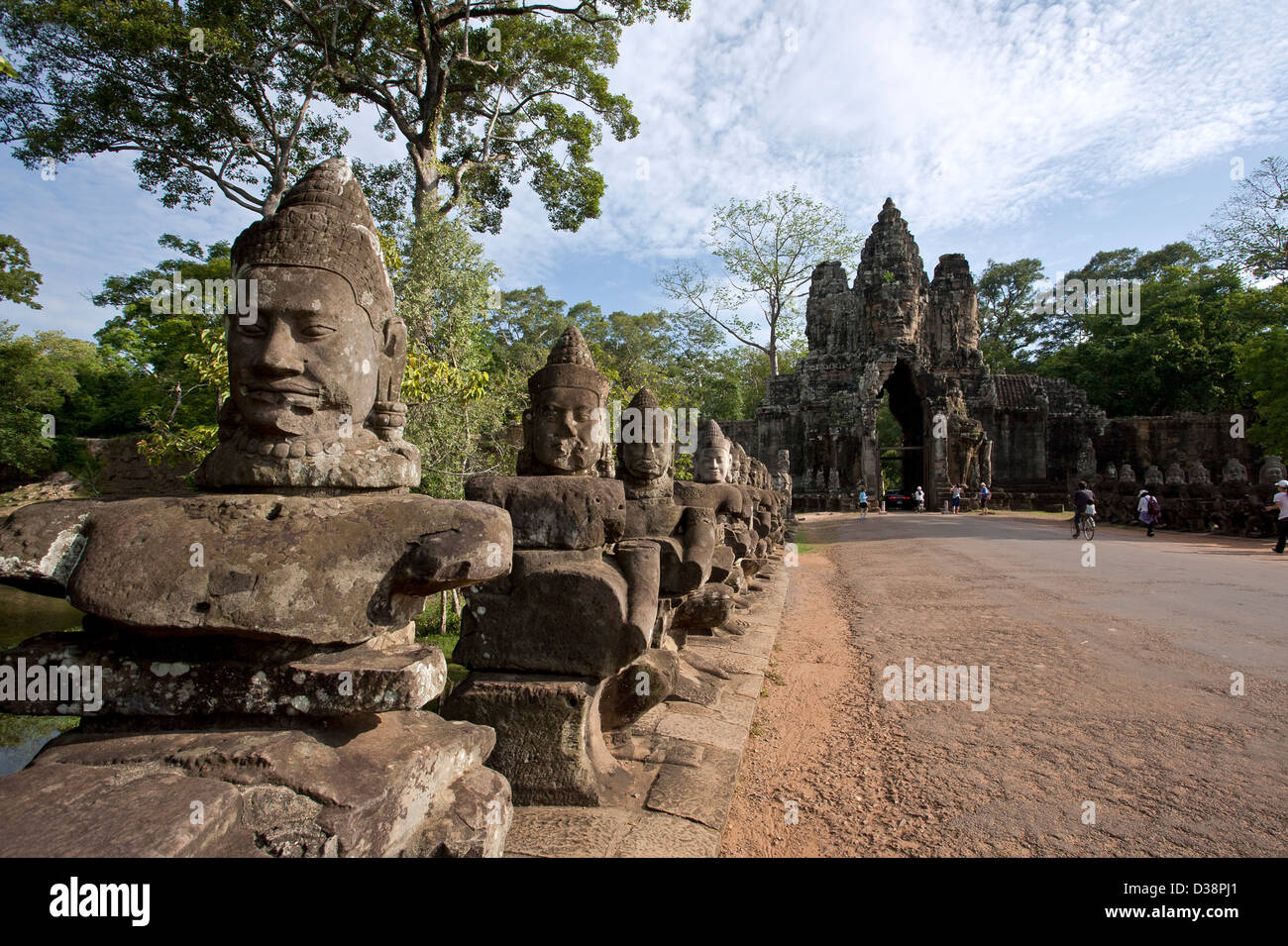 Entry gate to Angkor Thom. Angkor. Cambodia Stock Photo - Alamy