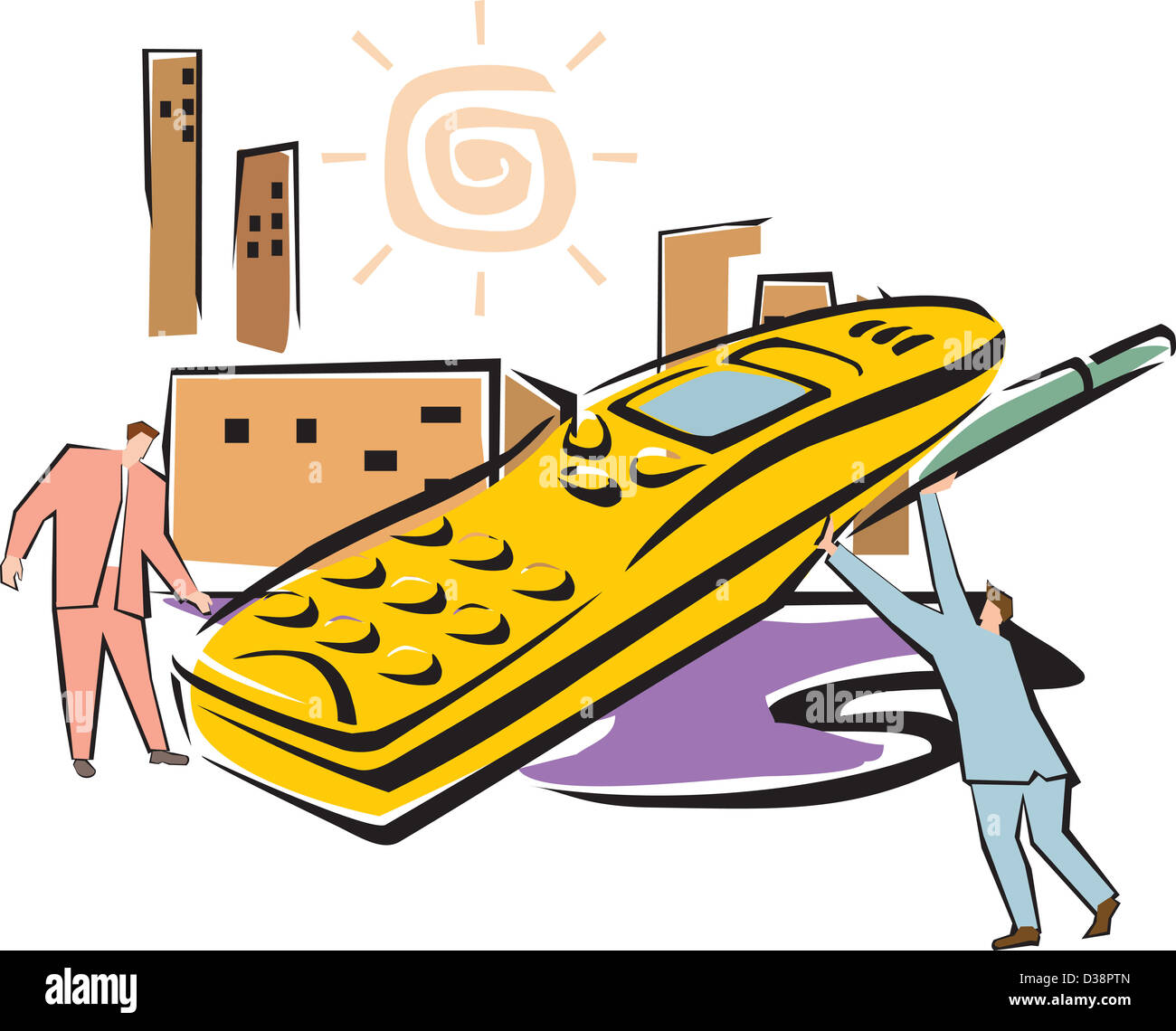 People hand using mobile Cut Out Stock Images & Pictures - Alamy