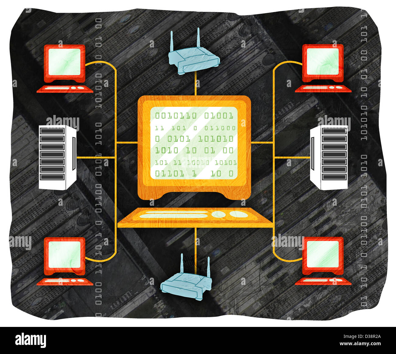 Server room technology Cut Out Stock Images & Pictures - Alamy