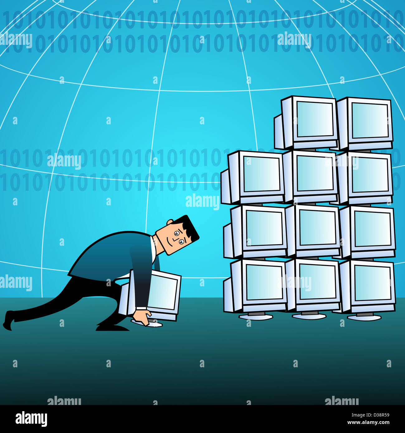 Person computer stack data hi-res stock photography and images - Alamy