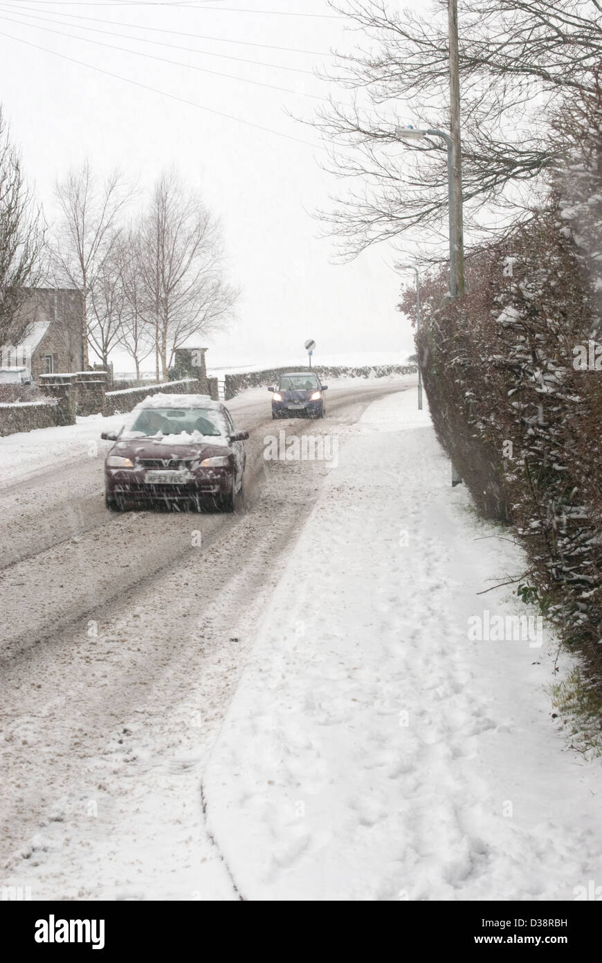 Cars in Snow Stock Photo - Alamy