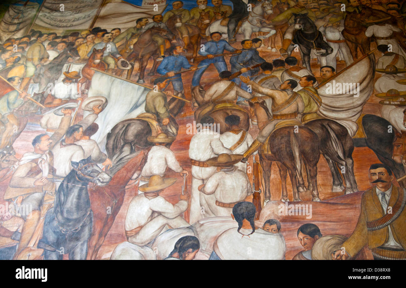 Castillo de chapultepec mural hi-res stock photography and images - Alamy
