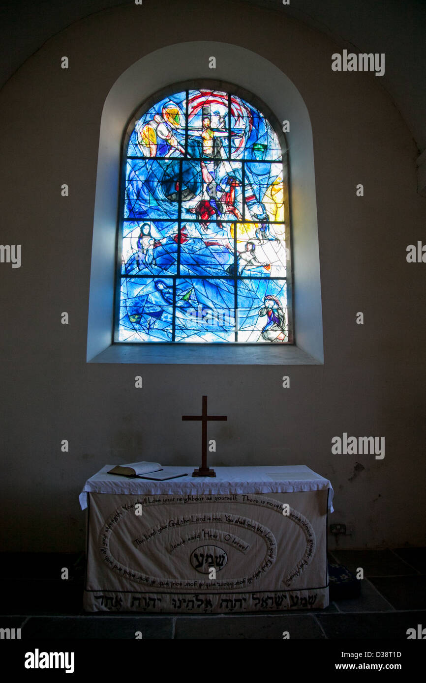 11 Nov All Saints Marc Chagall Tudeley church stain-glassed Stock Photo ...