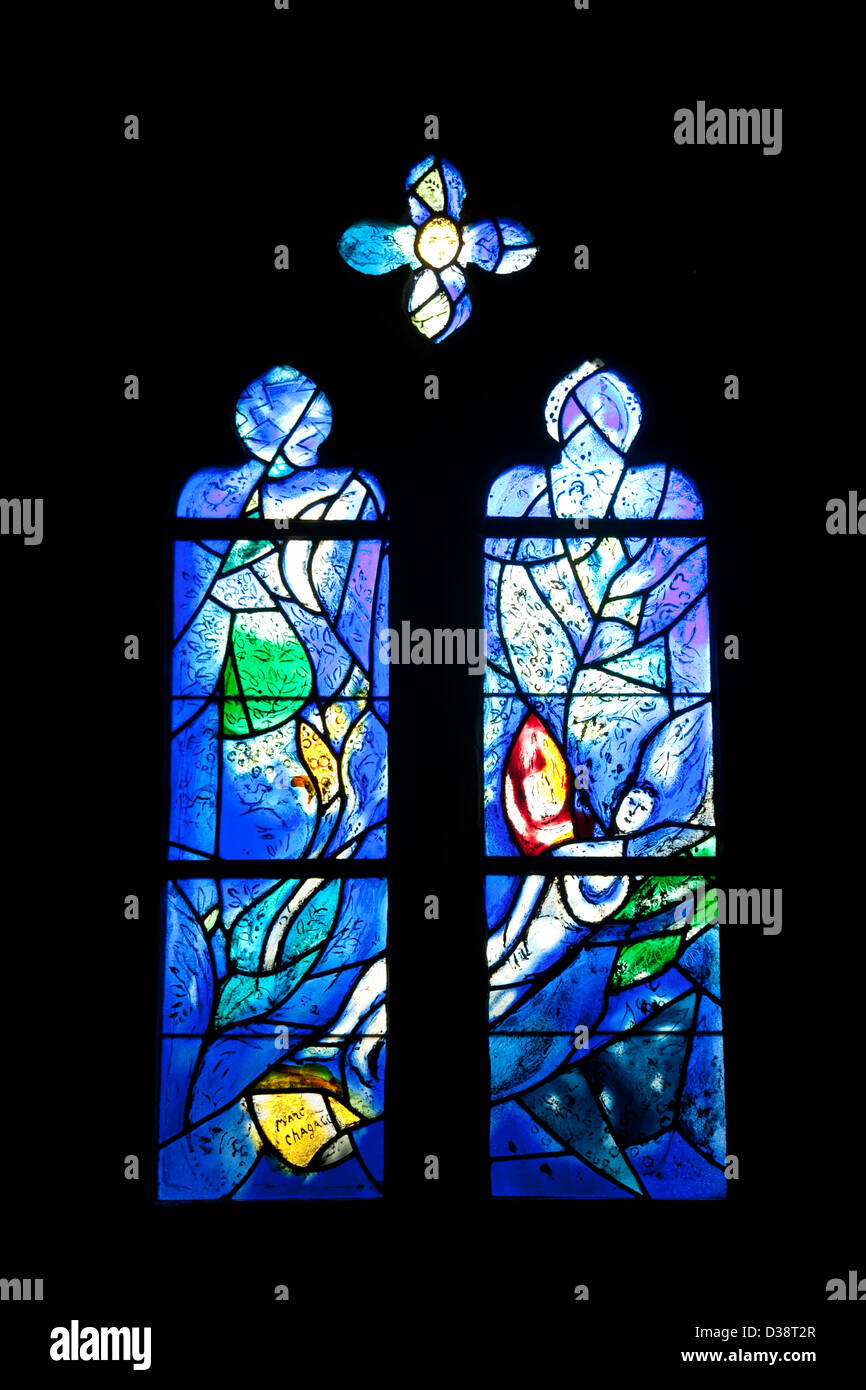 11 Nov All Saints Marc Chagall Tudeley church stain-glassed Stock Photo ...