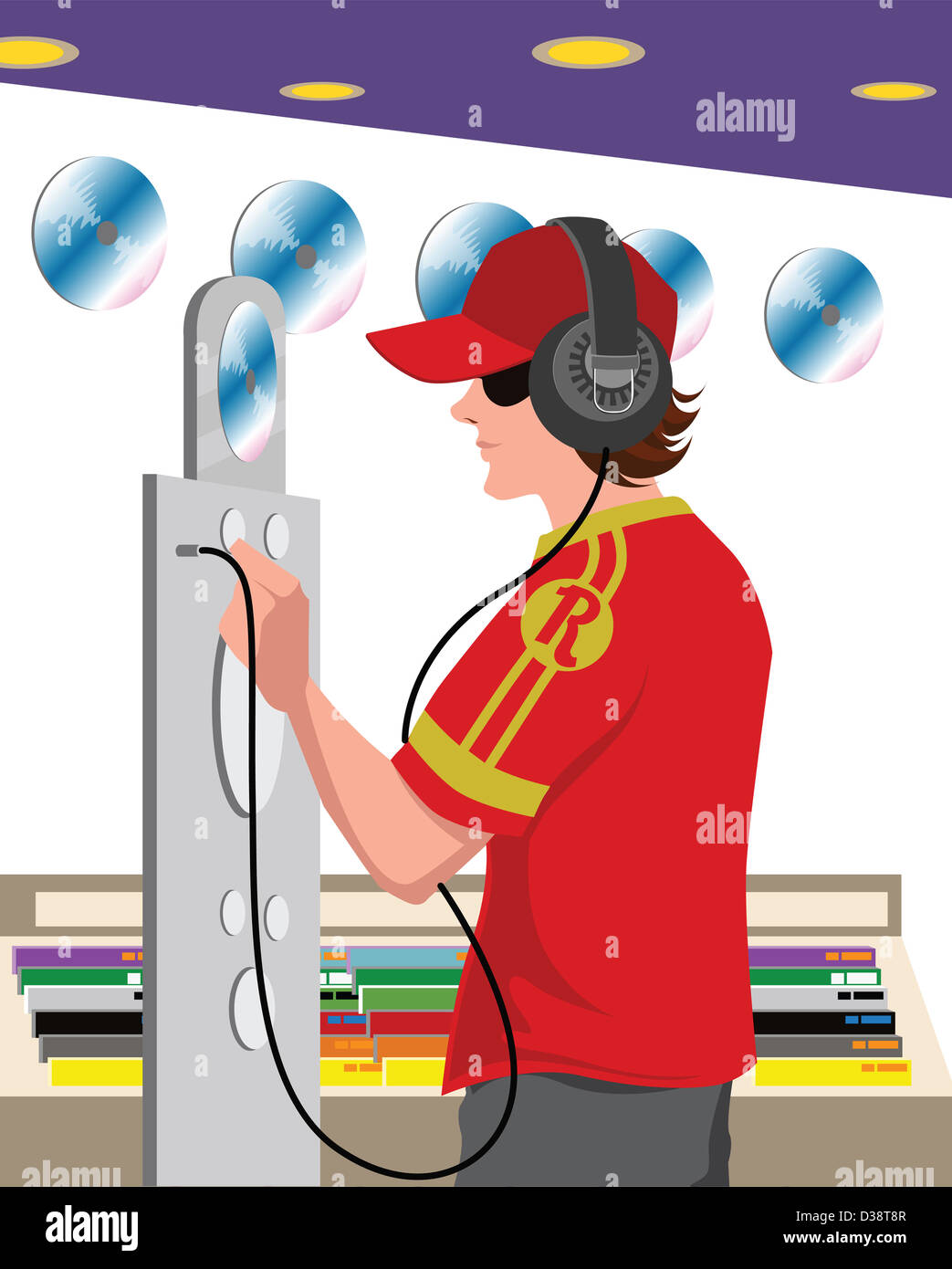 Buying cds buying music hi-res stock photography and images - Alamy