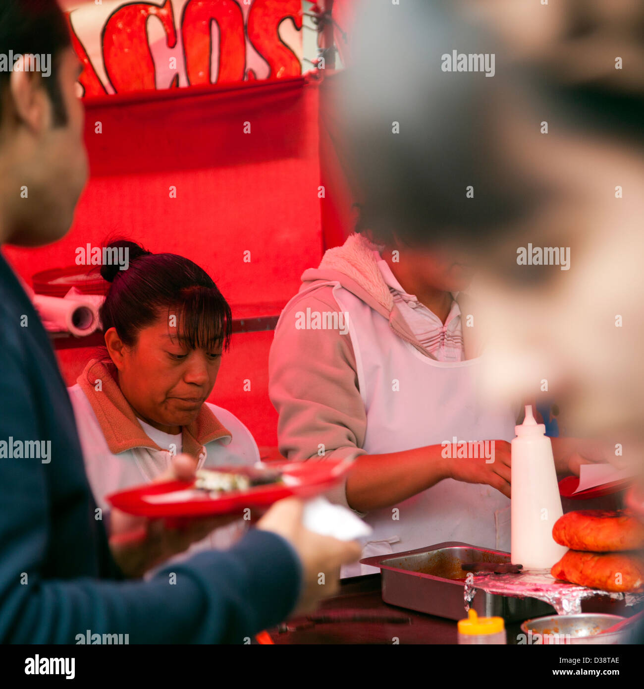 Street Food Stalls on border of Condesa and Roma in Mexico City DF ...