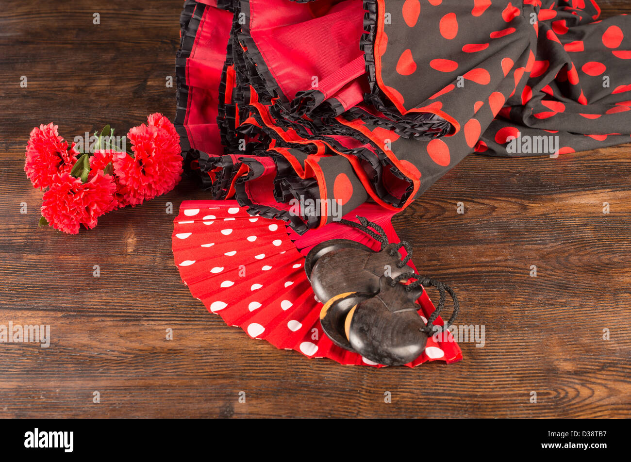 Flamenco colors in a still life with traditional objects Stock Photo ...