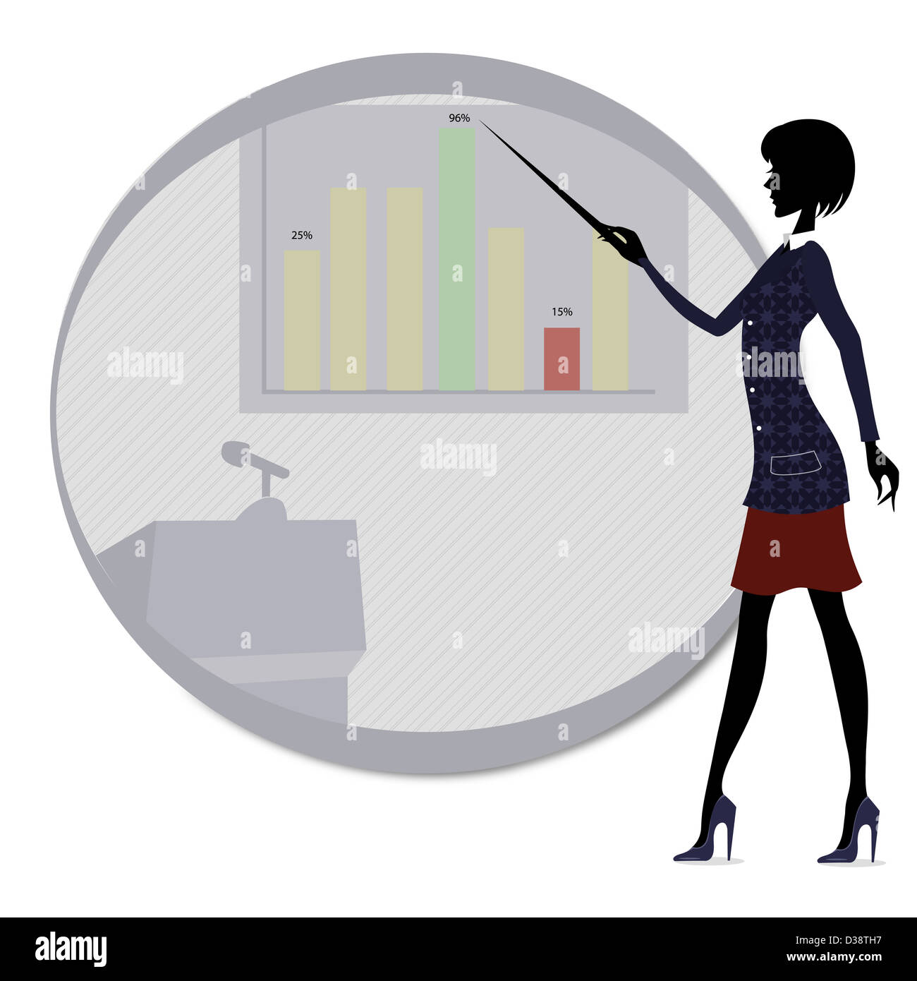 Business woman presenting strategy Cut Out Stock Images & Pictures - Alamy