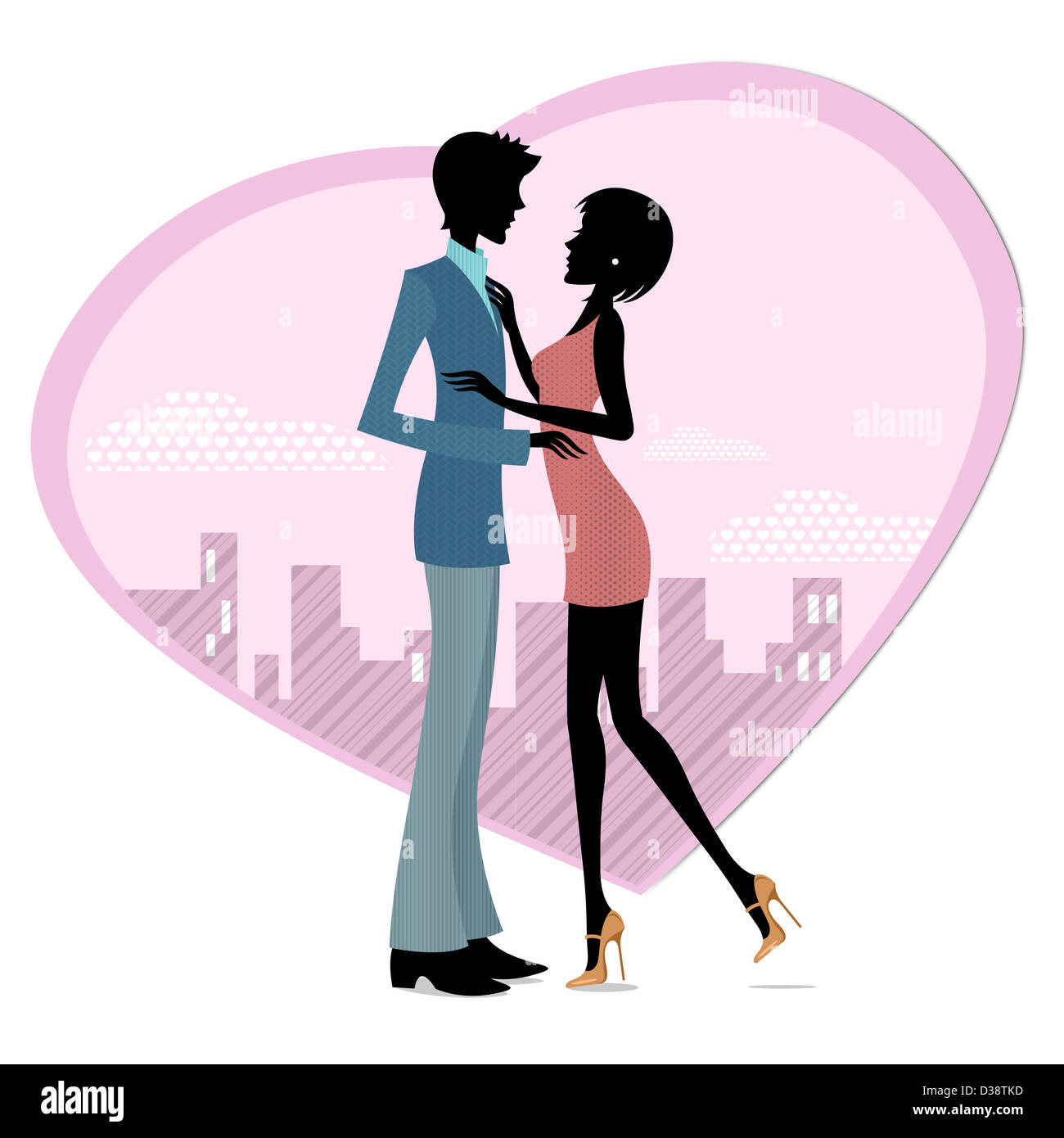 Couple view Cut Out Stock Images & Pictures - Alamy