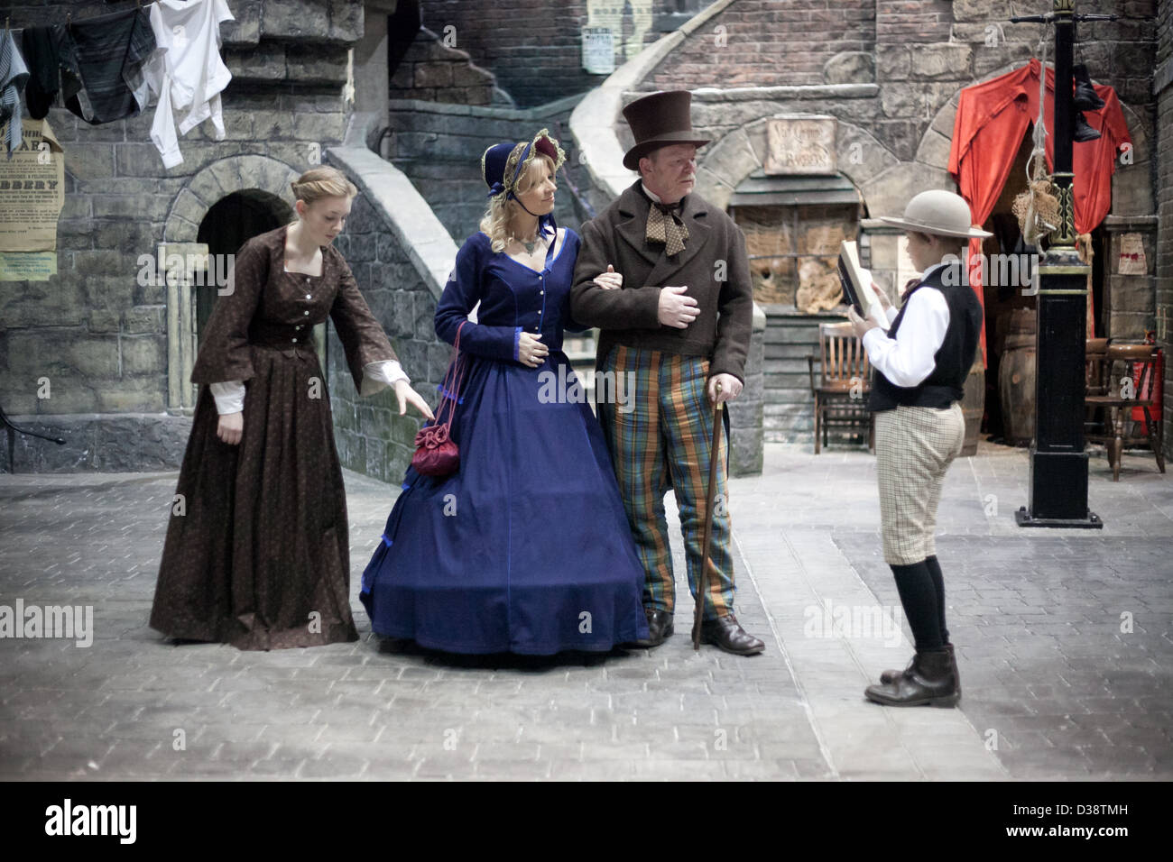 Actors portraying Dickensian characters Stock Photo - Alamy