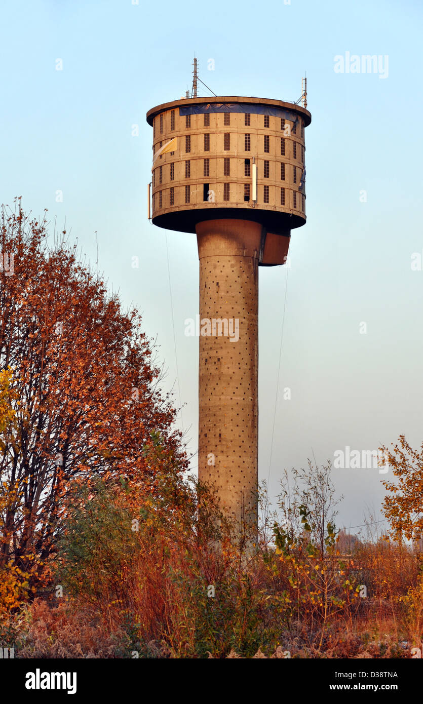 Water tower with antennas hi-res stock photography and images - Alamy