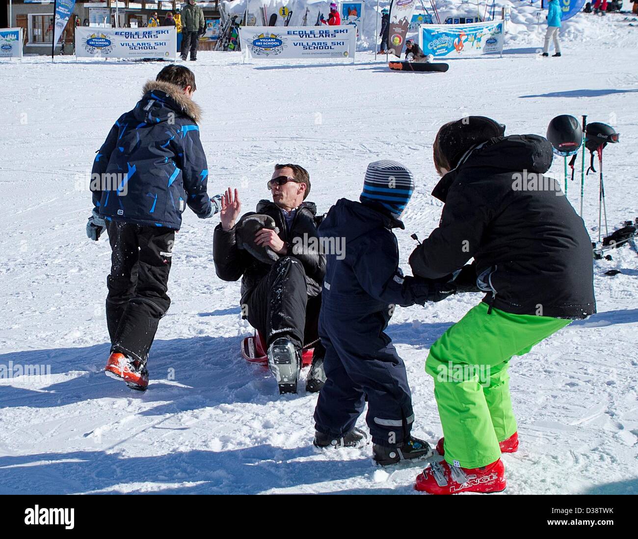 Prince Joachim of Denmark pose with Prince Nikolai, Prince Henrik and ...