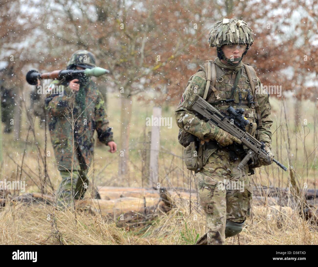 Operation Herrick 18 task force training. UK, example of British troops ...