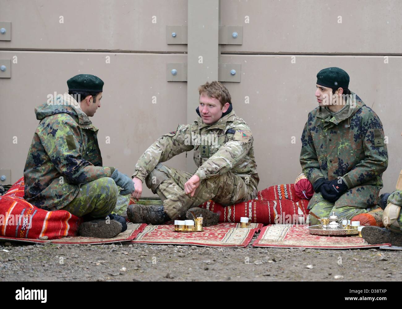 Operation Herrick 18 task force training. UK, example of British troops ...