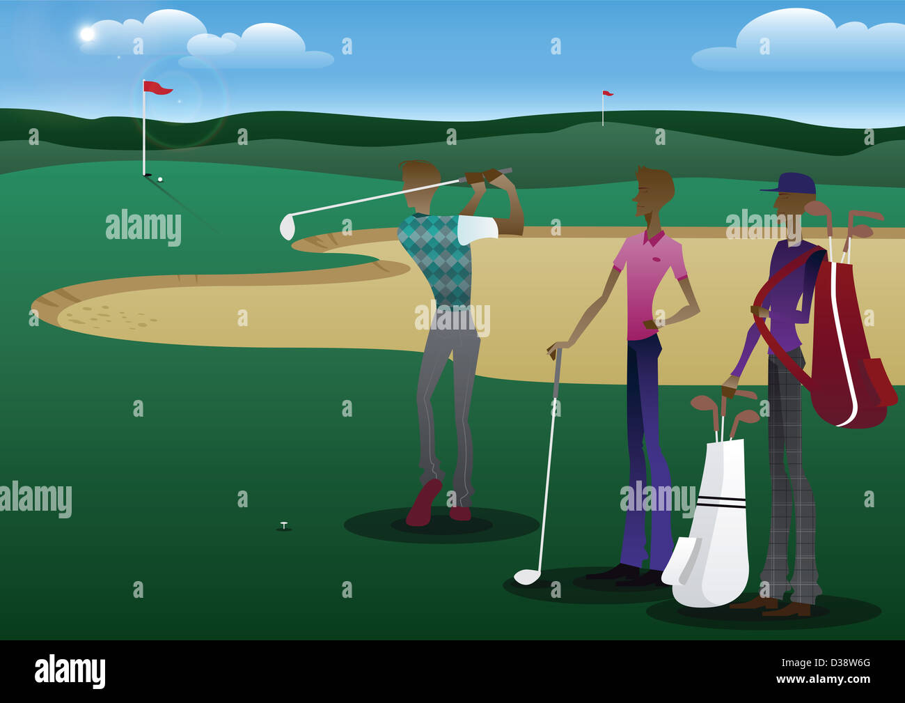 Golf club graphics hi-res stock photography and images - Alamy