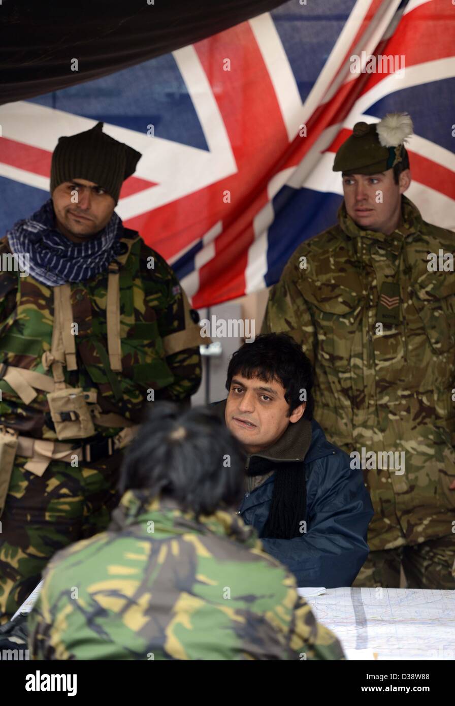 Operation Herrick 18 task force training. UK, example of British troops ...