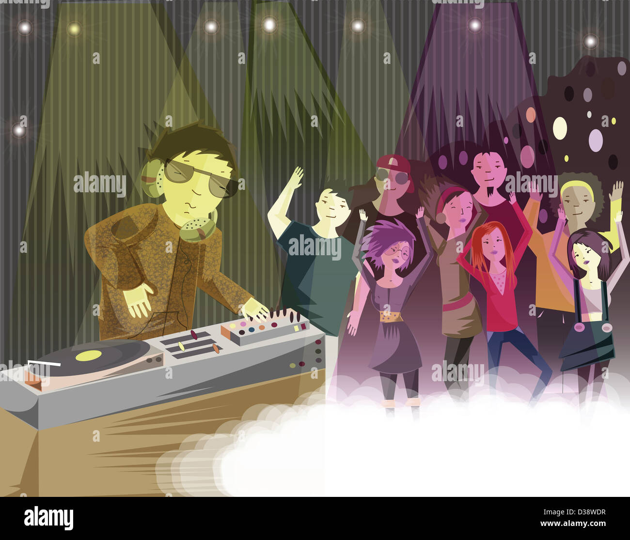 People dancing in a nightclub Stock Photo - Alamy