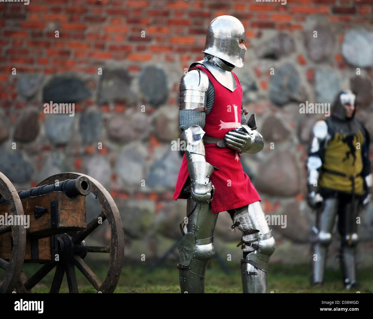 The medieval knight. Show in Kaunas Stock Photo - Alamy