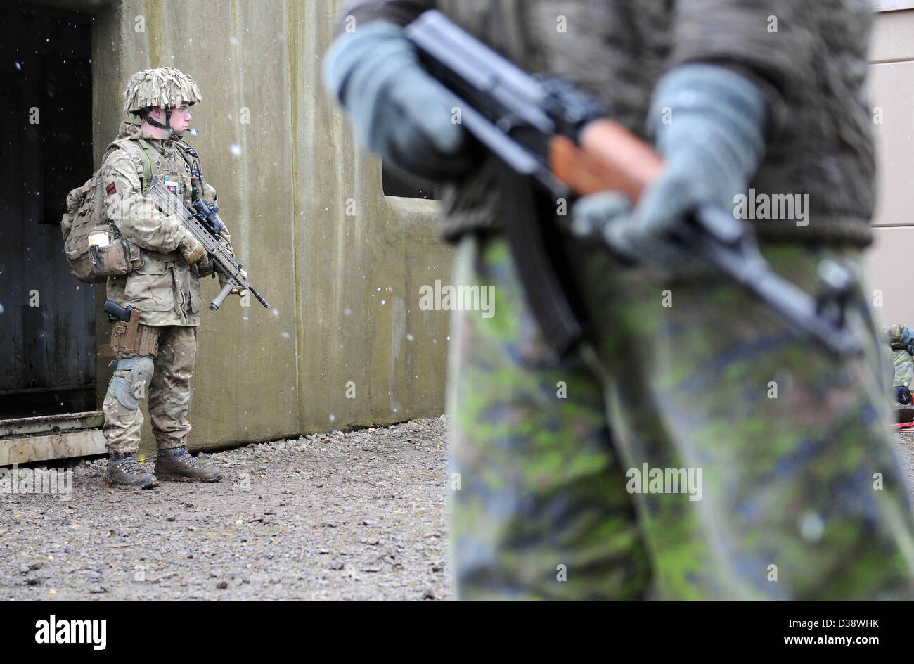 Operation Herrick 18 task force training. UK, example of British troops ...