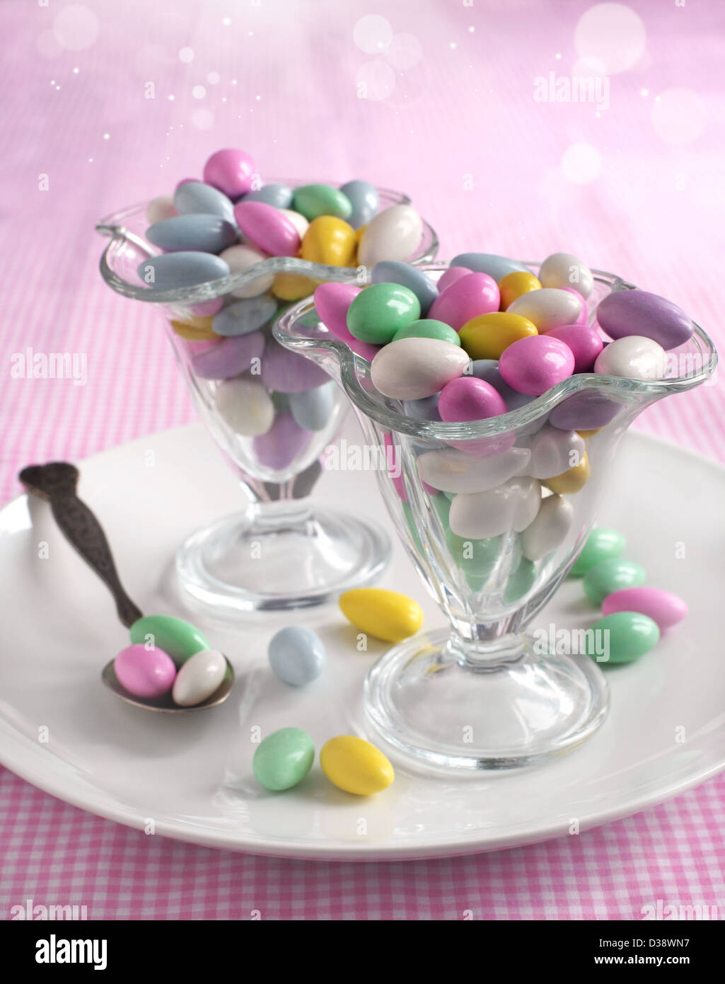 Jordan Almond Candies in Assorted Colors Stock Photo - Alamy