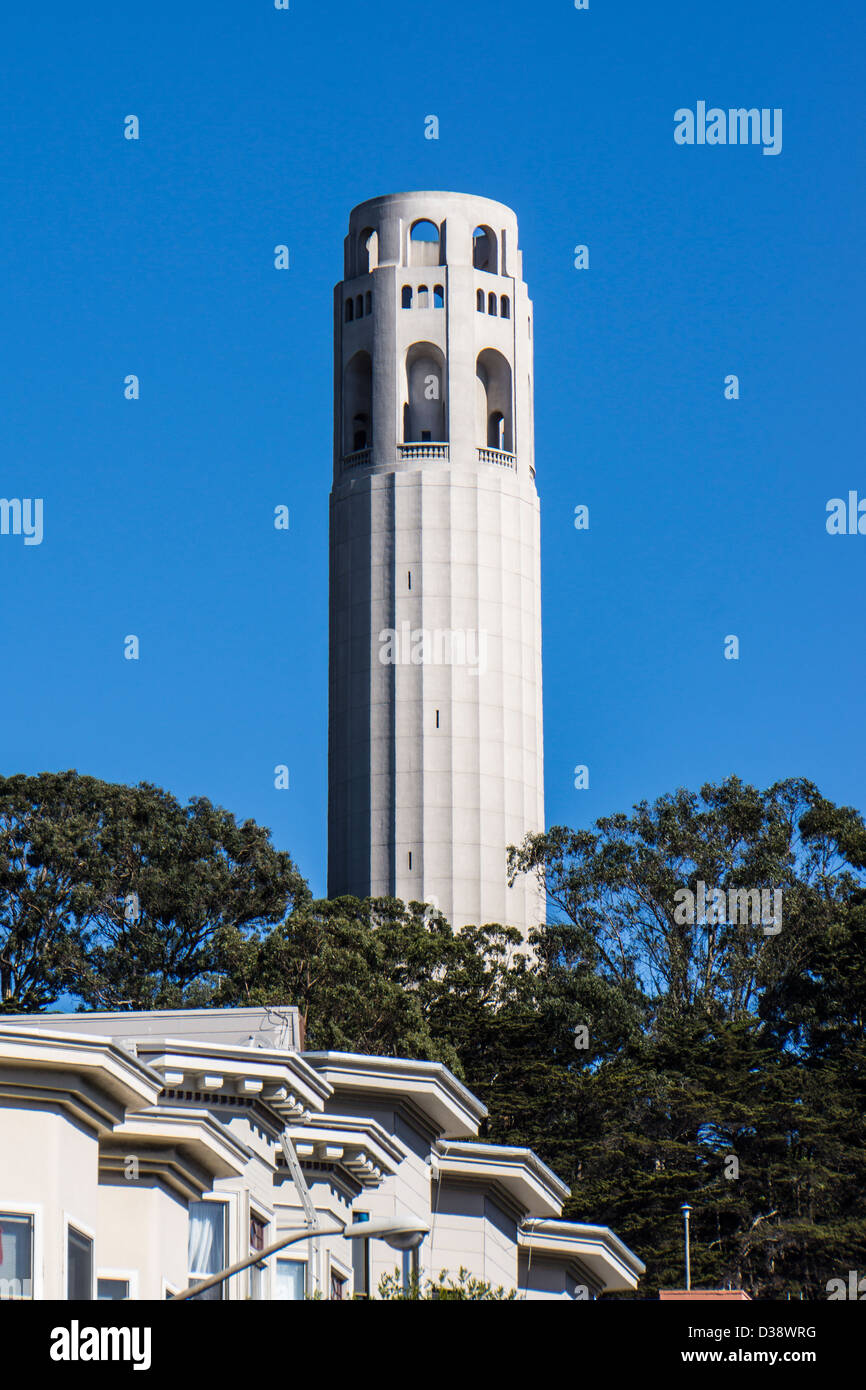 Coit Tower Telegraph Hill Stock Photos & Coit Tower Telegraph Hill ...
