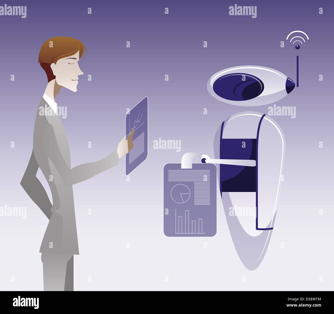 One robot standing hi-res stock photography and images - Alamy