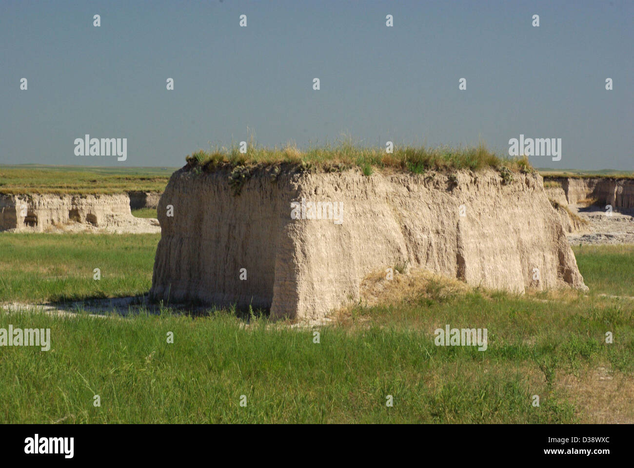 The Sod Table in Badlands National Park is a distinctive geological ...