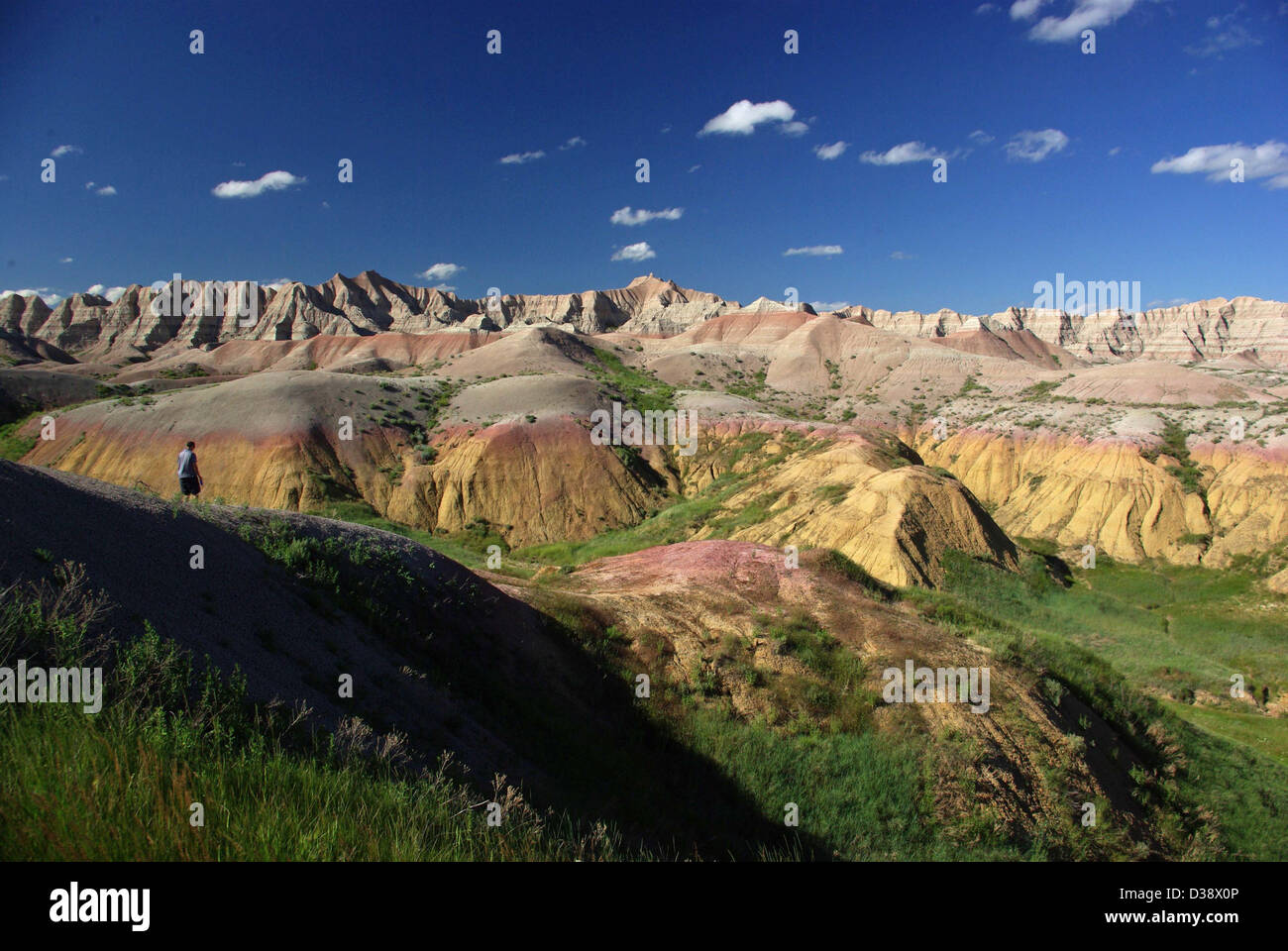 Yellow Mounds in Badlands National Park, South Dakota, is known for its ...