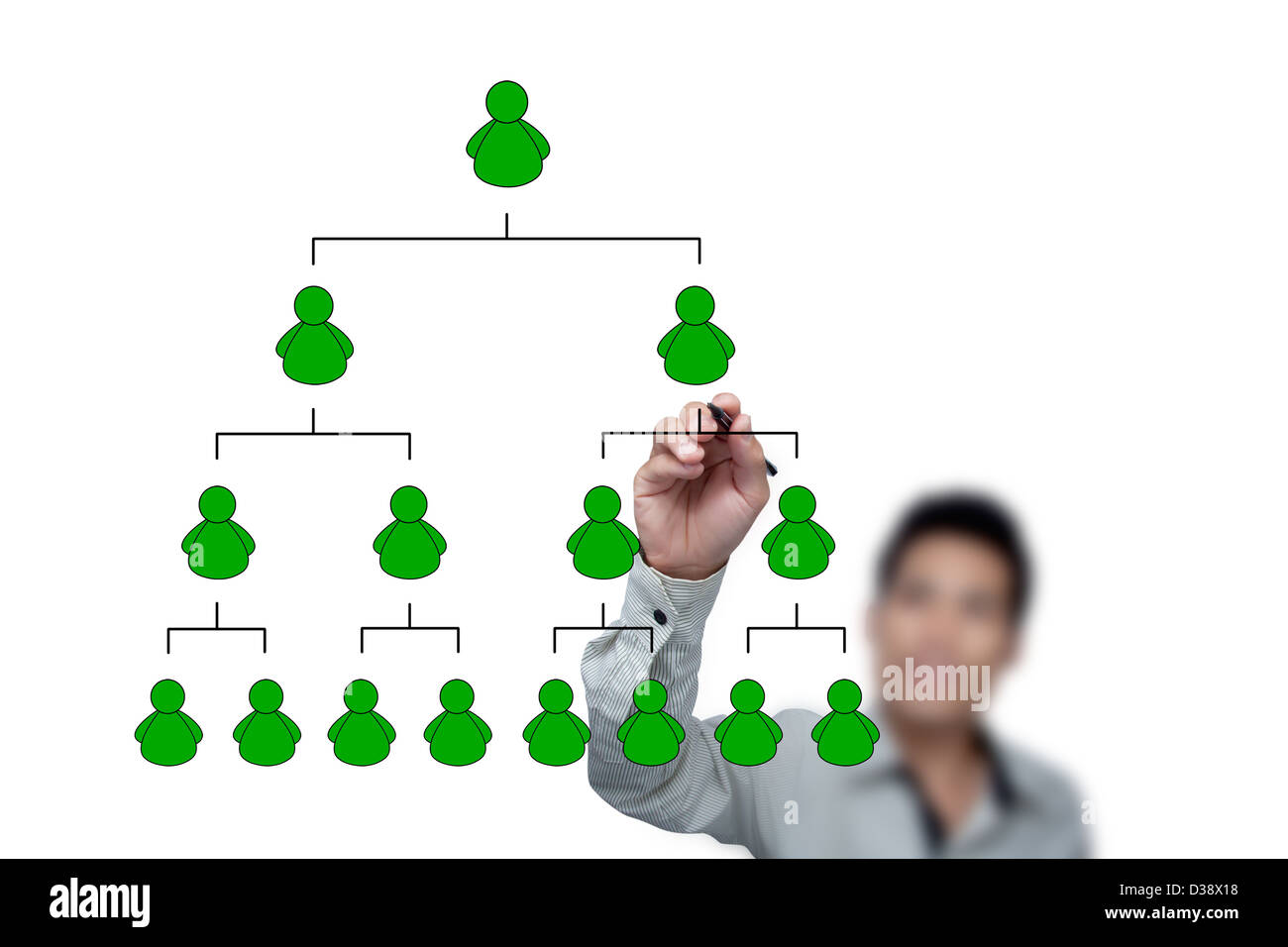 Drawing social network structure in a whiteboard Stock Photo - Alamy