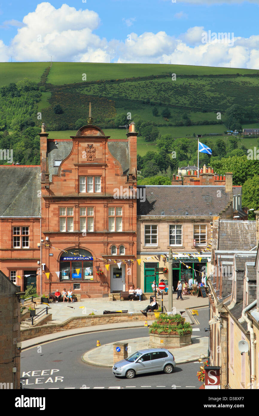 Melrose town centre borders scotland hi-res stock photography and ...
