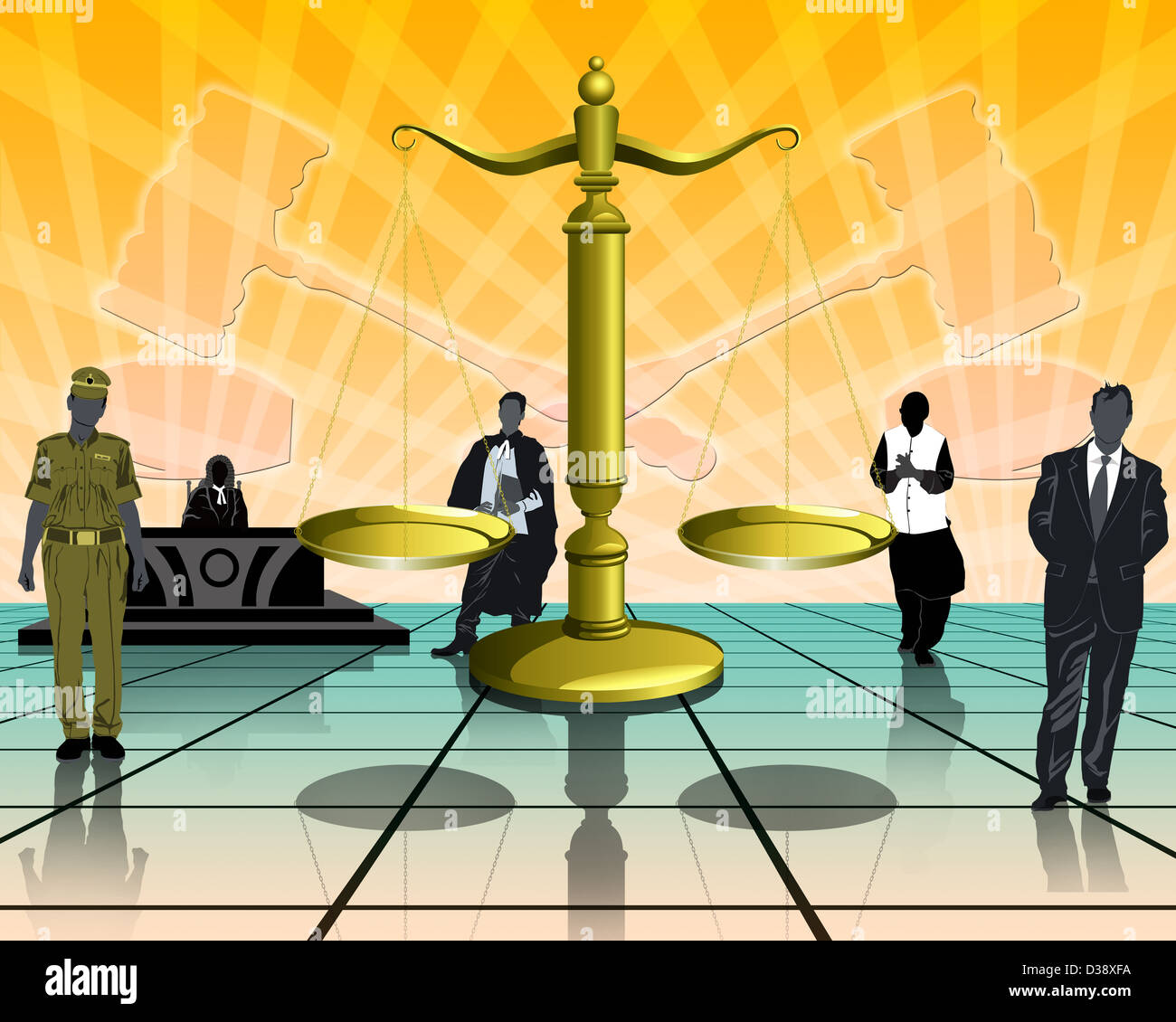 People in a courthouse Stock Photo - Alamy