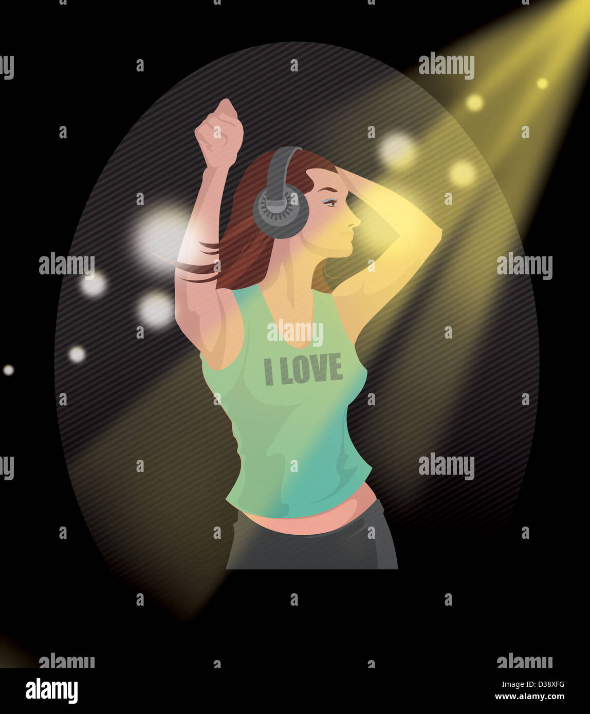 Female disc jockey hi-res stock photography and images - Alamy