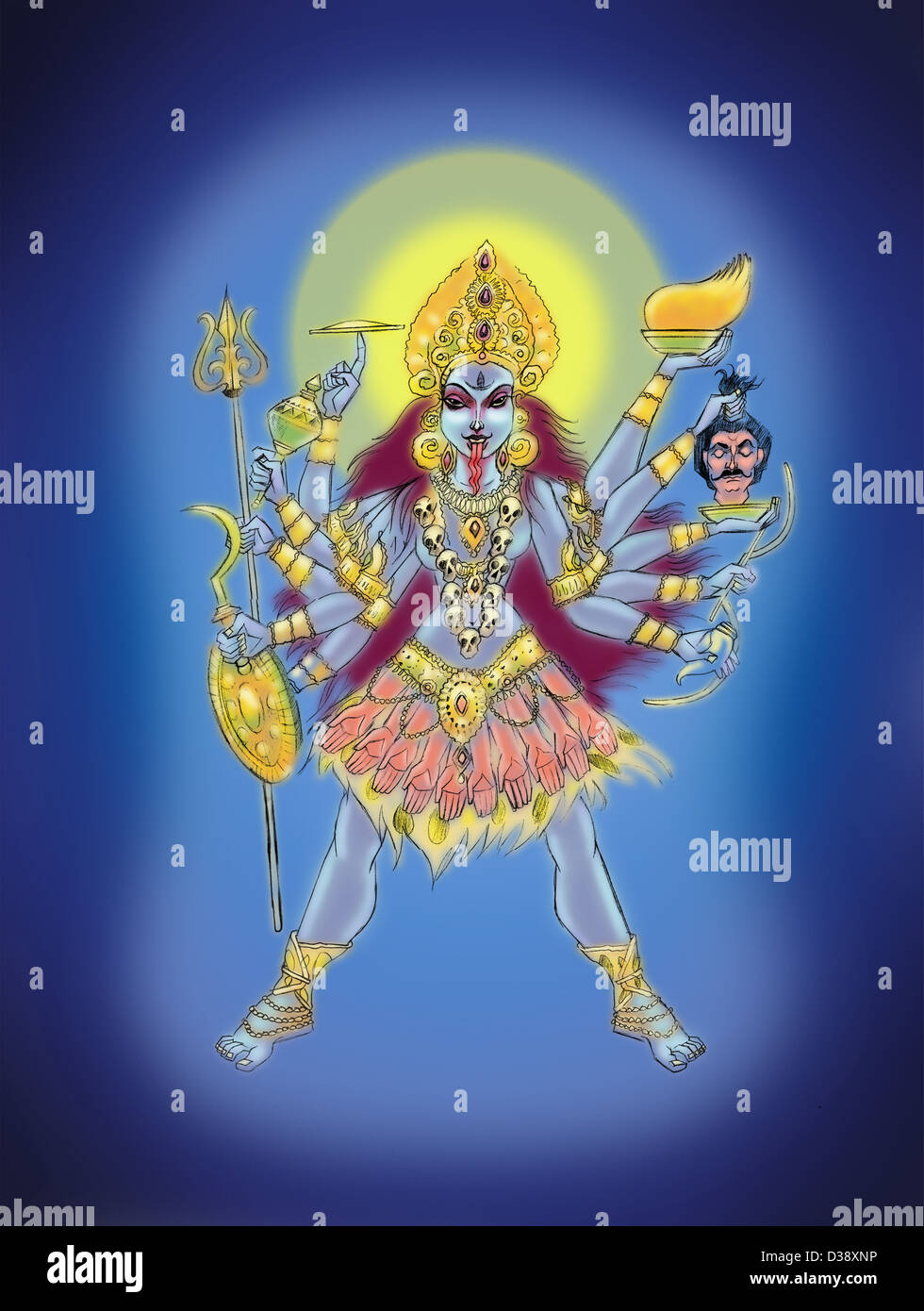 Kali goddess death indian hi-res stock photography and images - Alamy