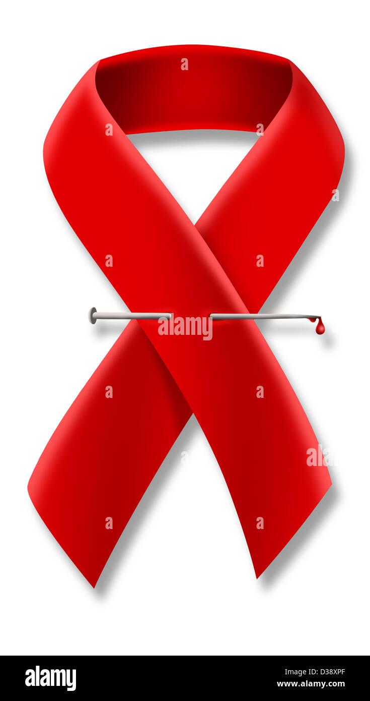 Symbol image awareness ribbon red hi-res stock photography and images ...