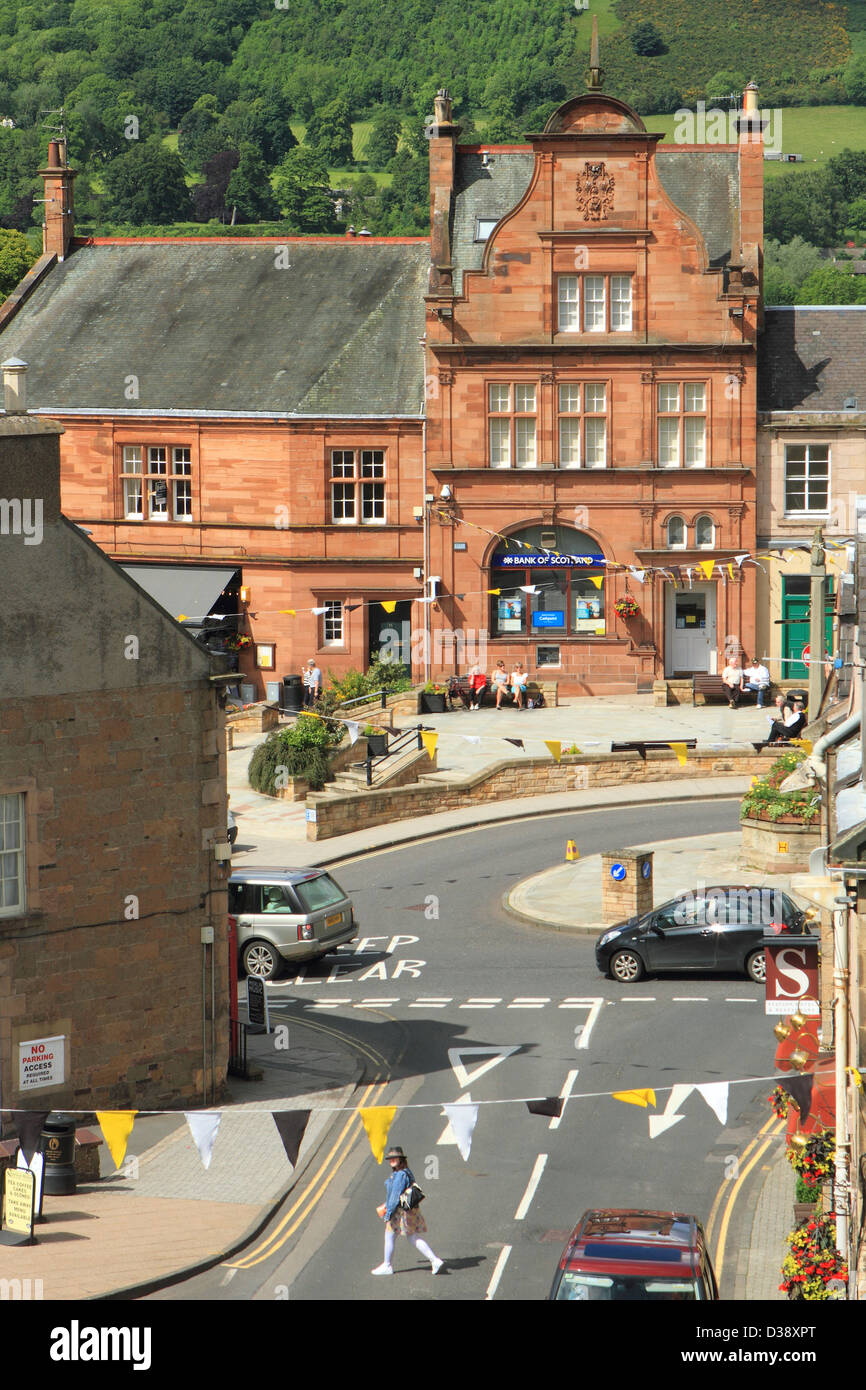 Melrose town centre borders scotland hi-res stock photography and ...
