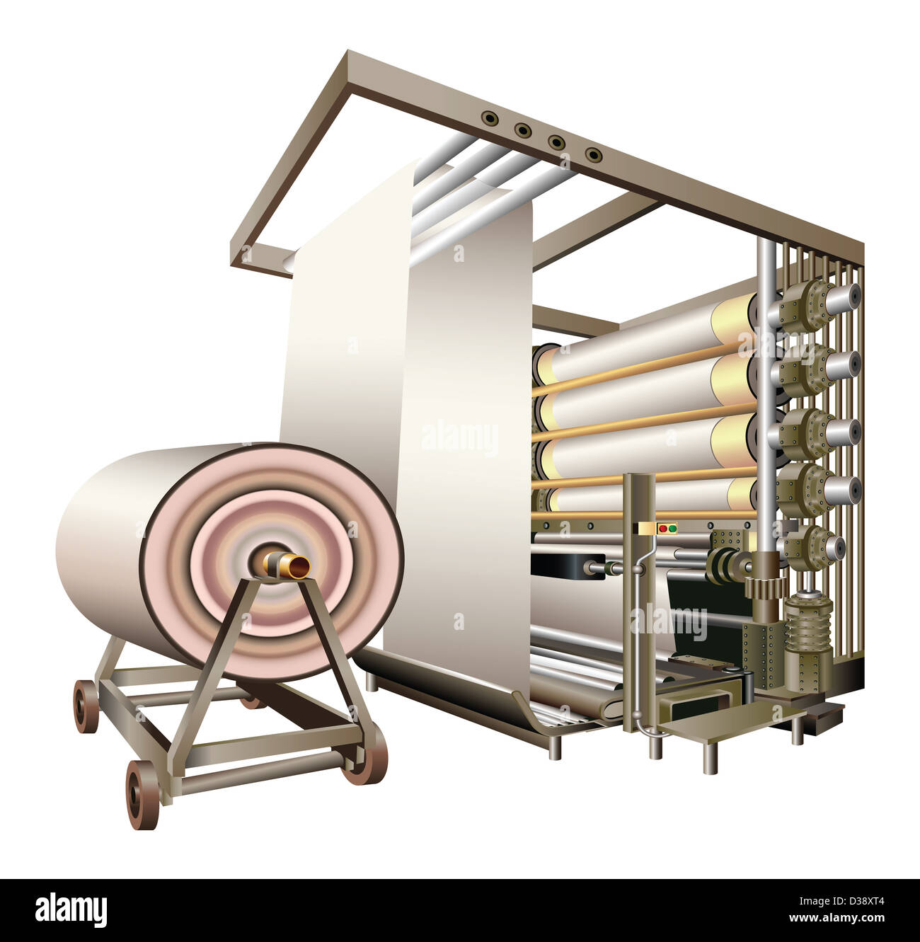 Textile industry clip art hi-res stock photography and images - Alamy