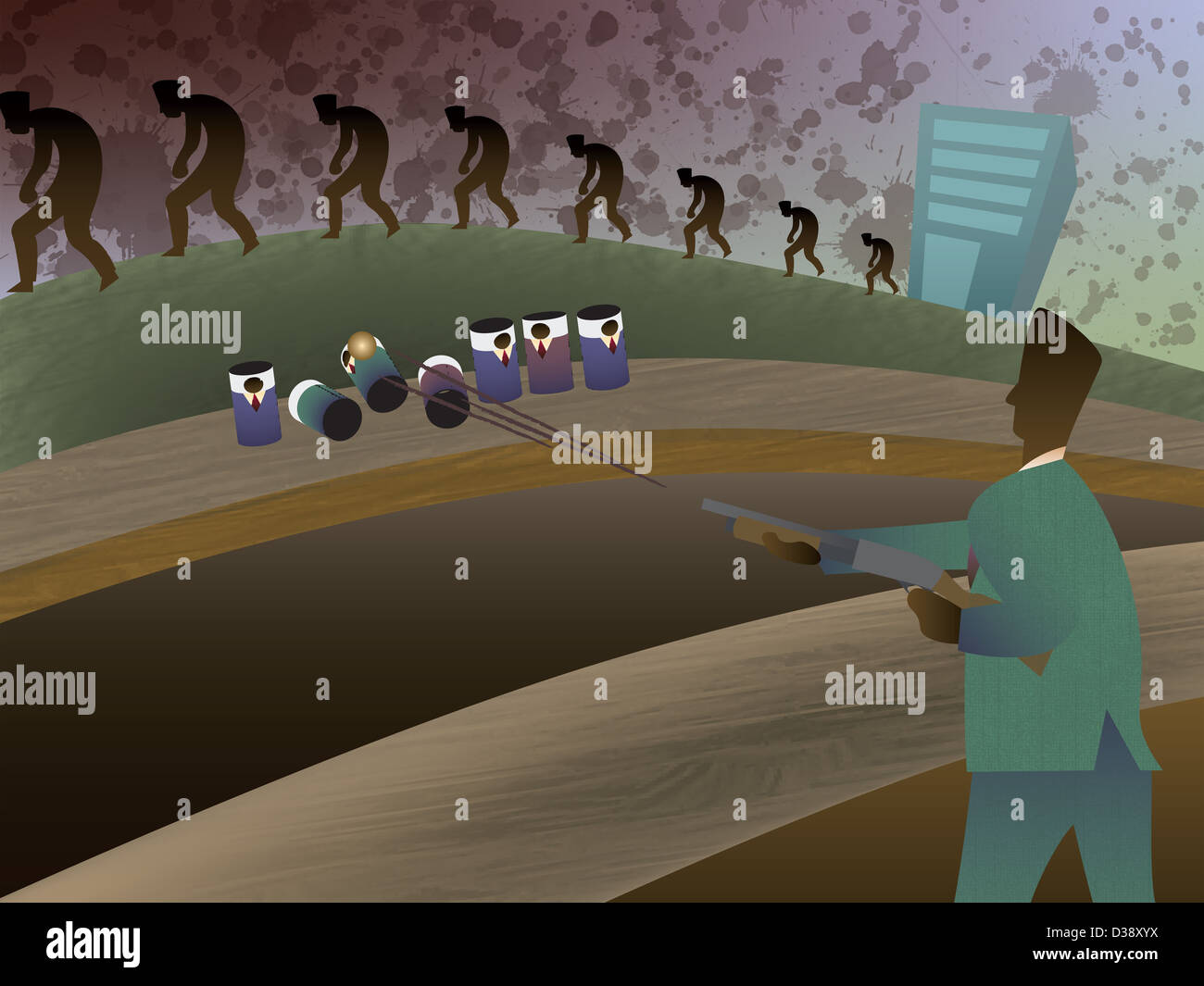 Manager firing employees Stock Photo - Alamy