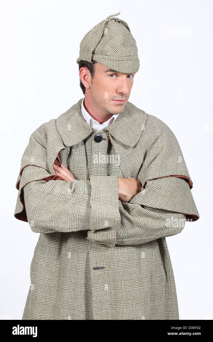 Man in Sherlock Holmes outfit Stock Photo - Alamy