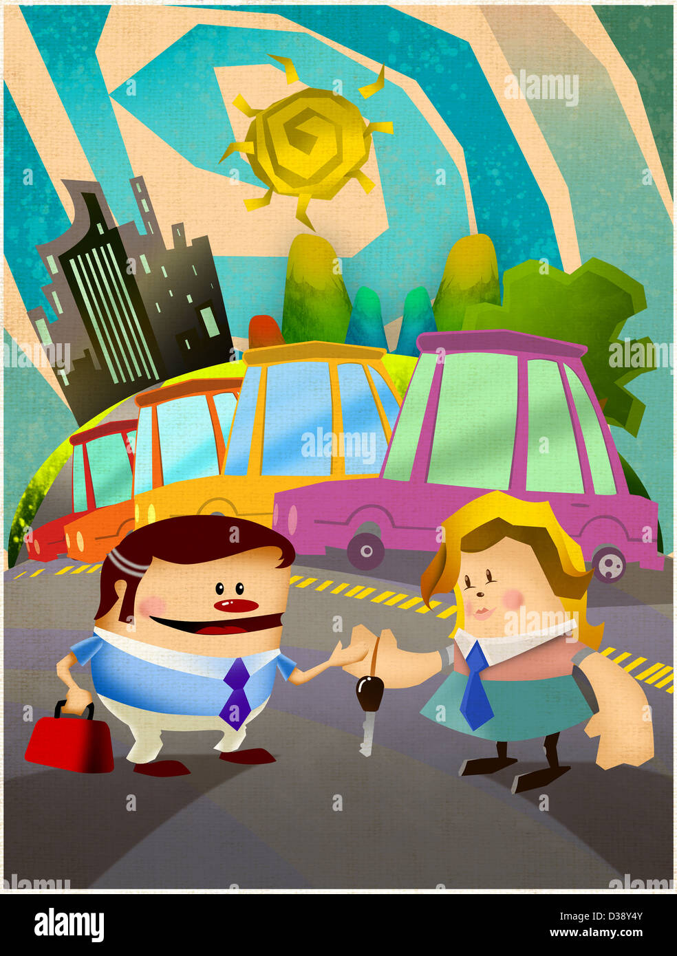 Giving a lift hi-res stock photography and images - Alamy