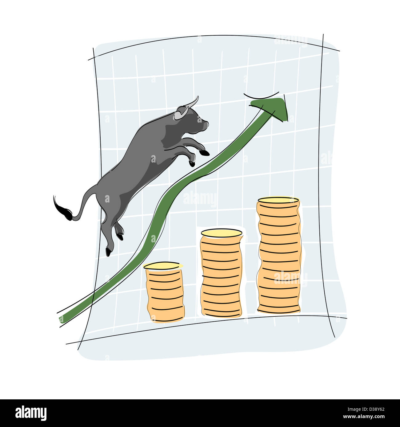 Growing arrow business Cut Out Stock Images & Pictures - Alamy