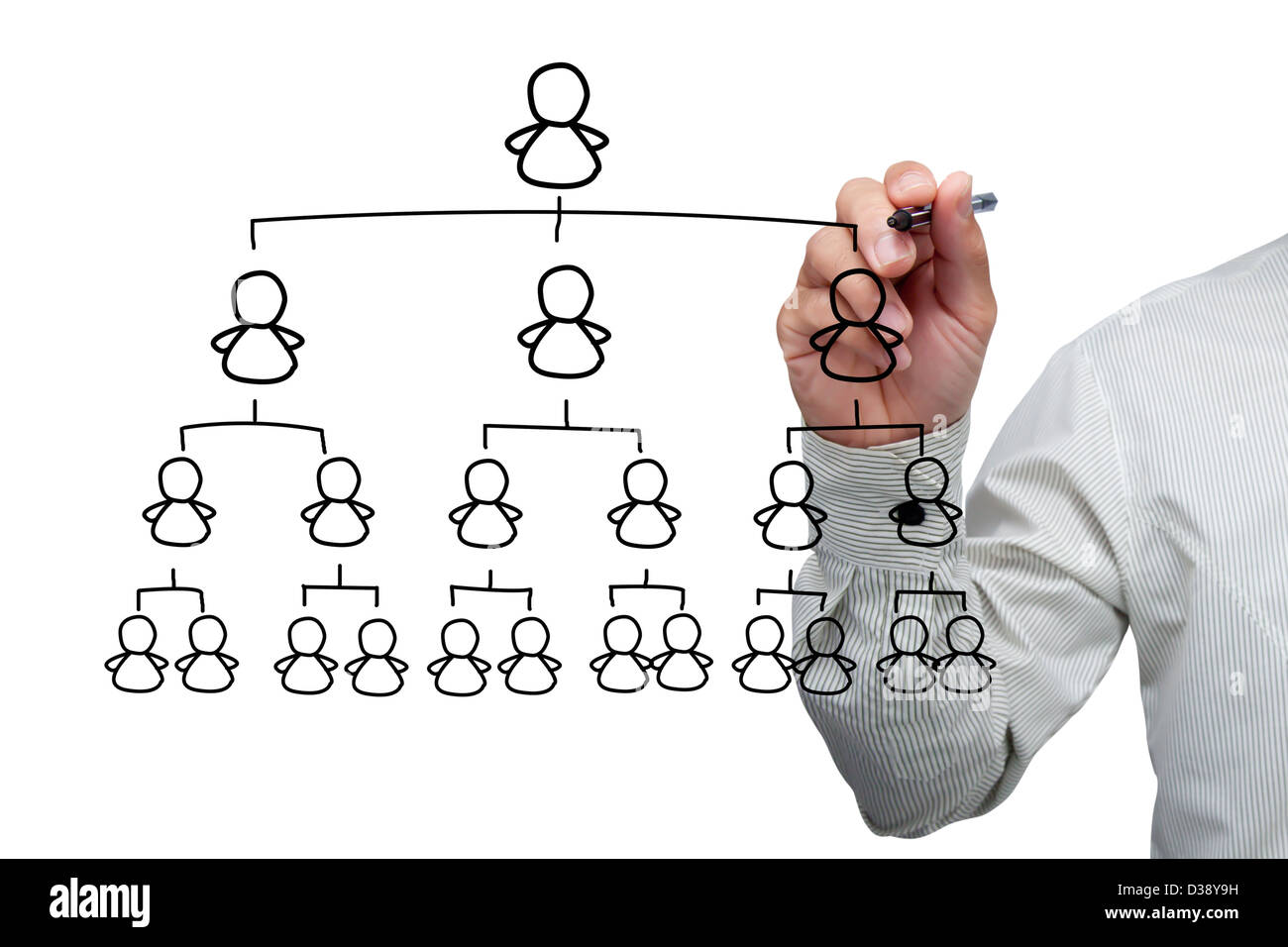 Drawing social network structure in a whiteboard Stock Photo - Alamy